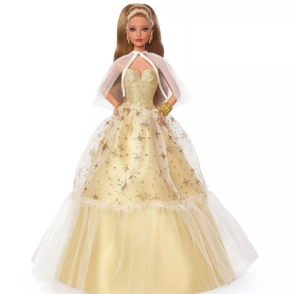 Mattel | Toys | Barbie 3 Signature 223 Holiday Collector Doll W Gold ...